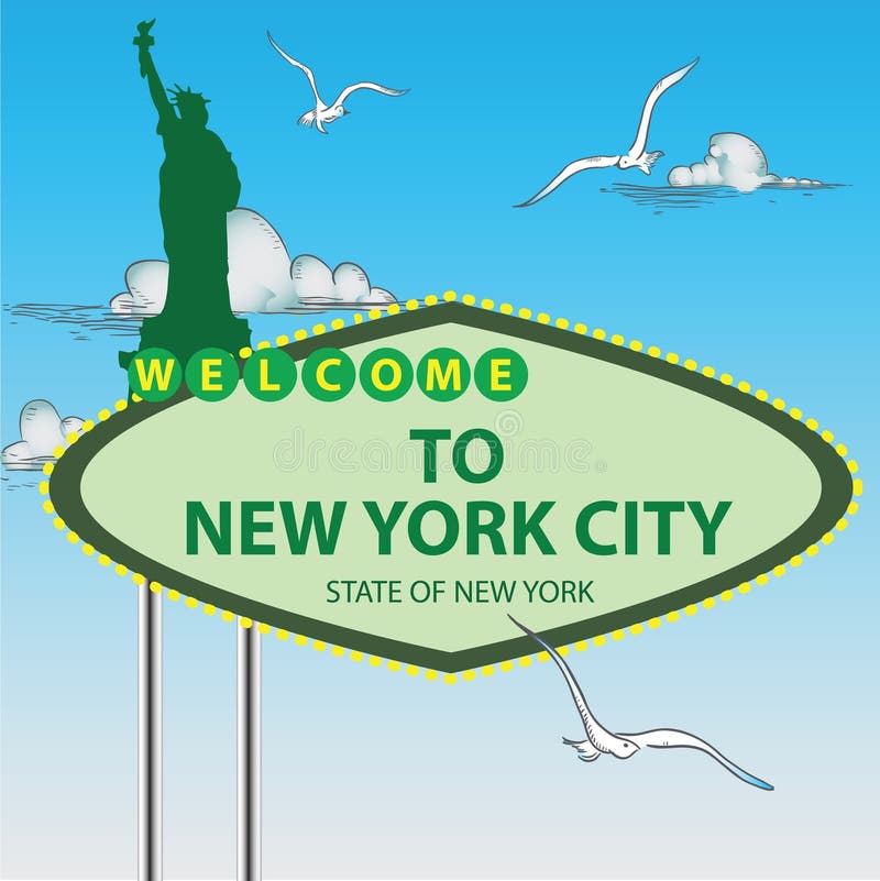New York Street signs stock vector. Illustration of invest - 15021946