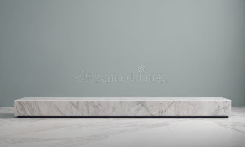 The Stand is an Oblong Slab of Light Marble. Product Stand and Podium ...
