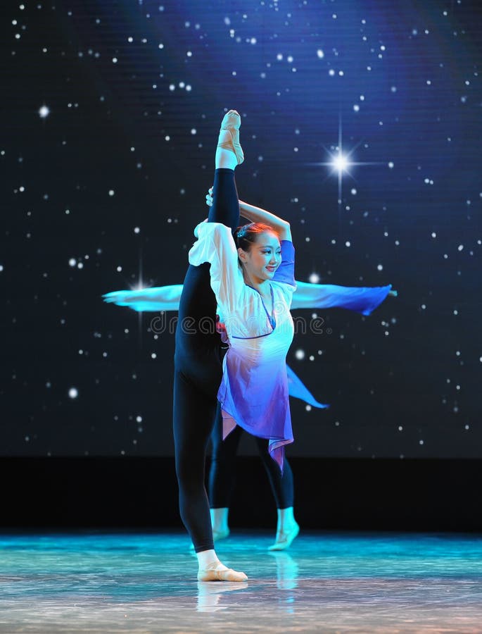 Stand on One Leg-Basic Dance Training Course Editorial Photography ...