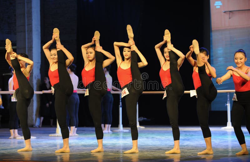 Stand On One Leg-The National Dance Training Editorial Photo - Image of ...
