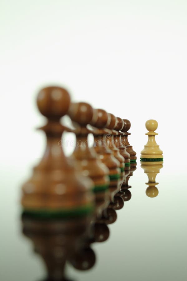Stand out stock photo. Image of wood, wooden, pawn, table - 21108250