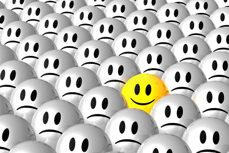 Stand out from the crowd stock illustration. Illustration of gold ... Stand out from the crowd stock illustration. Illustration of gold ...