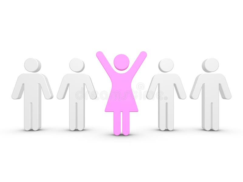 Stand Out from the Crowd stock illustration. Illustration of isolated ... Stand Out from the Crowd stock illustration. Illustration of isolated ...