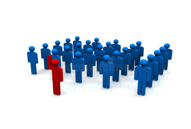 Stand Out from the Crowd stock illustration. Illustration of standing ... Stand Out from the Crowd stock illustration. Illustration of standing ...