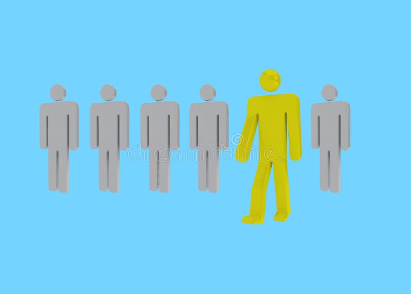 Stand Out of the Crowd and Be Exceptional Concept Stock Illustration ... Stand Out of the Crowd and Be Exceptional Concept Stock Illustration ...