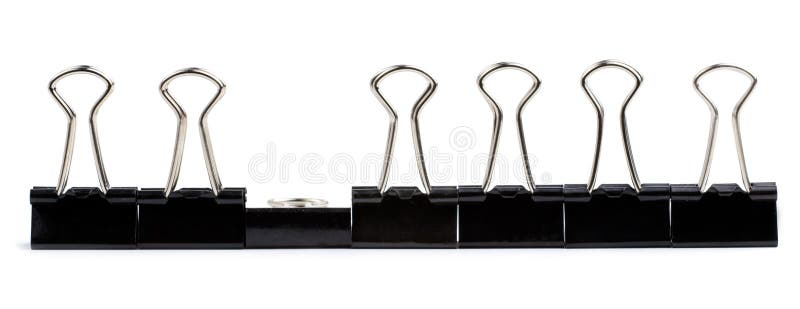 Stand Out of the Crowd Concept - Black Paper Clips Stock Photo - Image ...