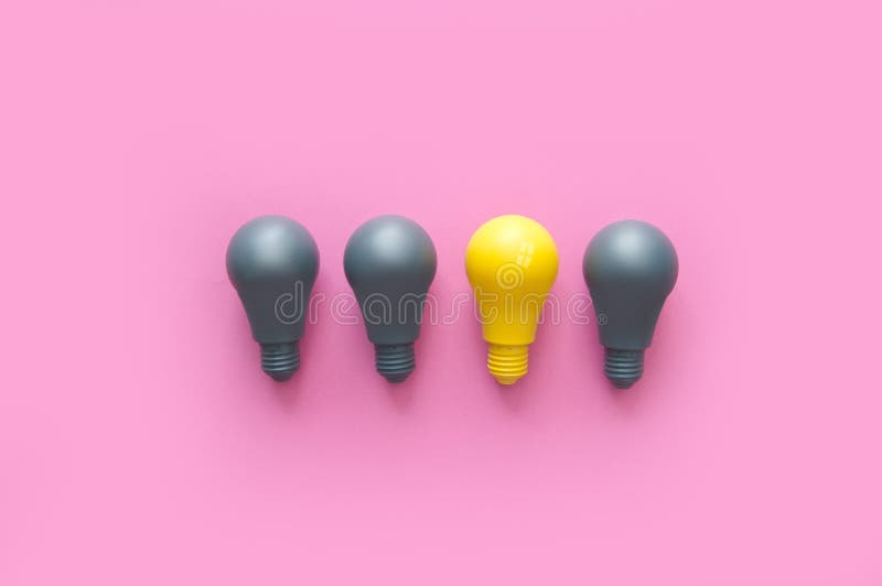 Stand out light bulb stock image. Image of stand, energy - 164368623