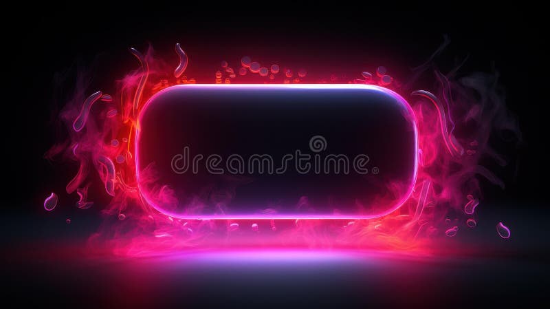 Stand Out with a Neon Speech Bubble Design Stock Illustration ...