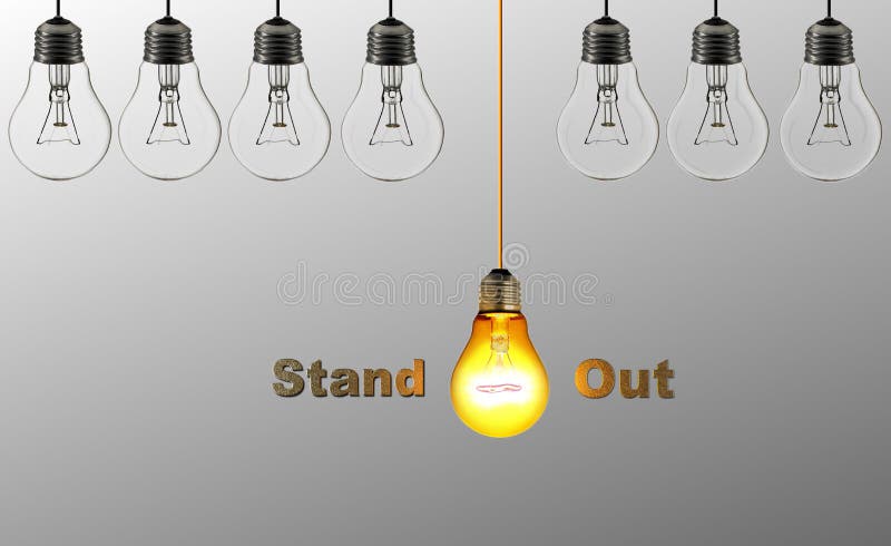 Bulb Lights Stand Out Stock Illustrations – 31 Bulb Lights Stand Out ...