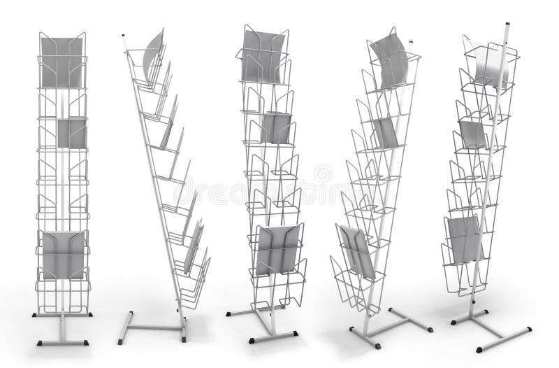 Stand with Promotional Materials from Different Species Stock ...