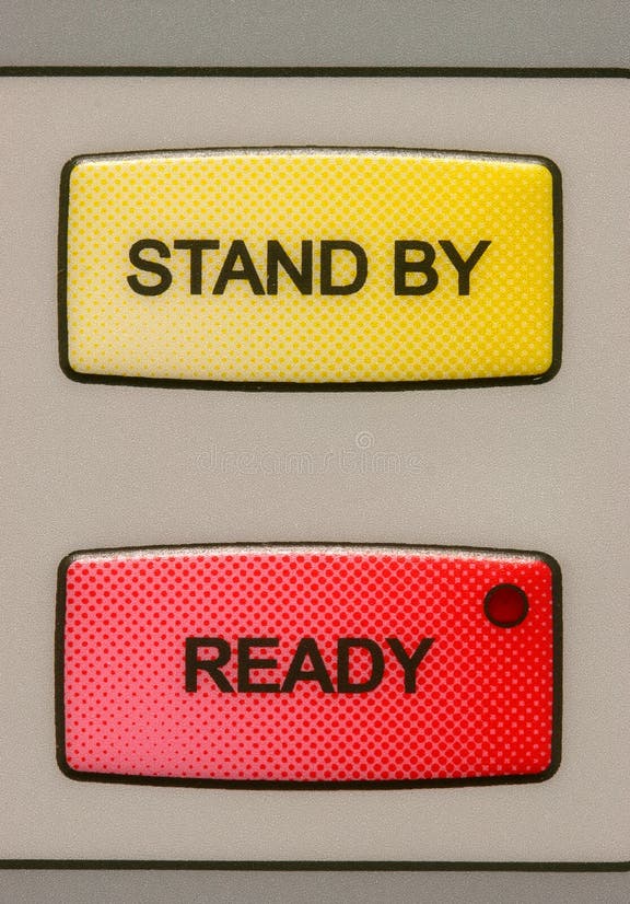 Stand by-ready buttons stock photo. Image of medical, warning - 632550
