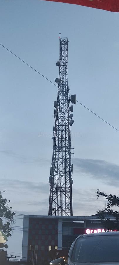 Stand still Tall tower stock image. Image of provider - 283943961