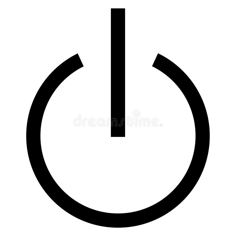 Stand-by Symbol Sign, Vector Illustration, Isolate on White Background ...