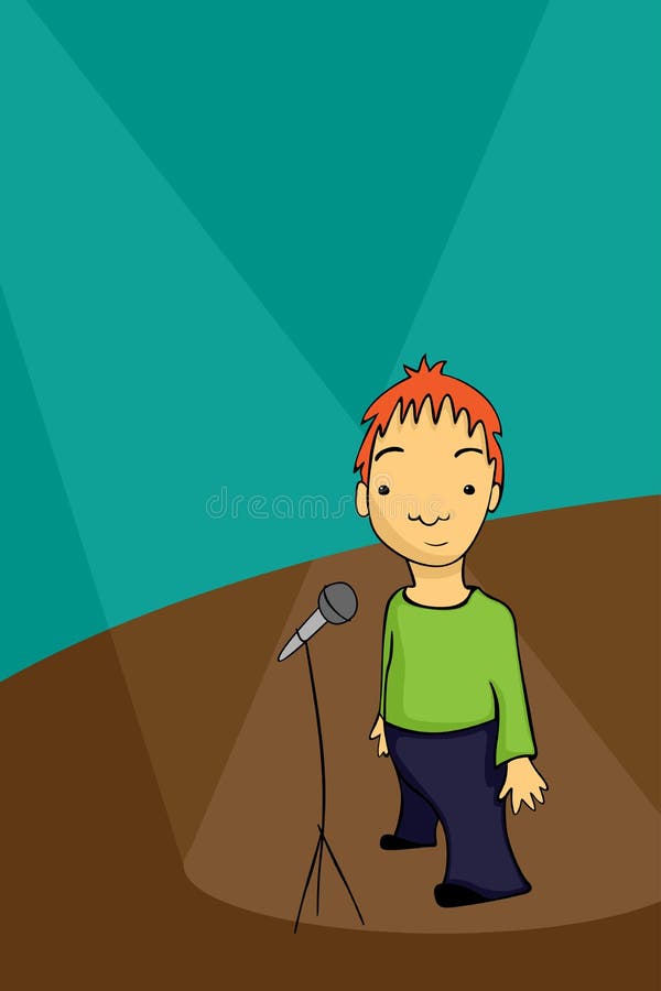 Stand up comedian stock vector. Illustration of poster - 21695395
