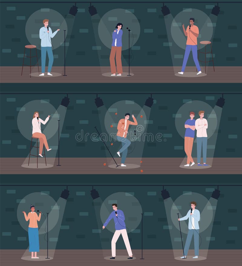 Stand Up Comedians Stock Illustrations – 82 Stand Up Comedians Stock ...