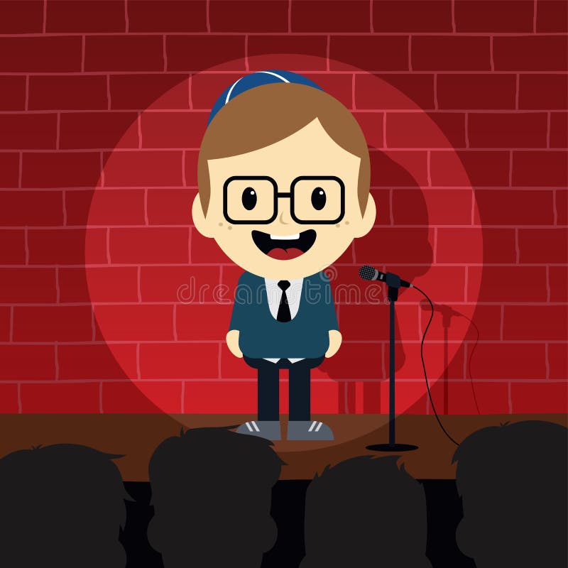 Stand up comedy stock vector. Illustration of stand, smiling - 66384638