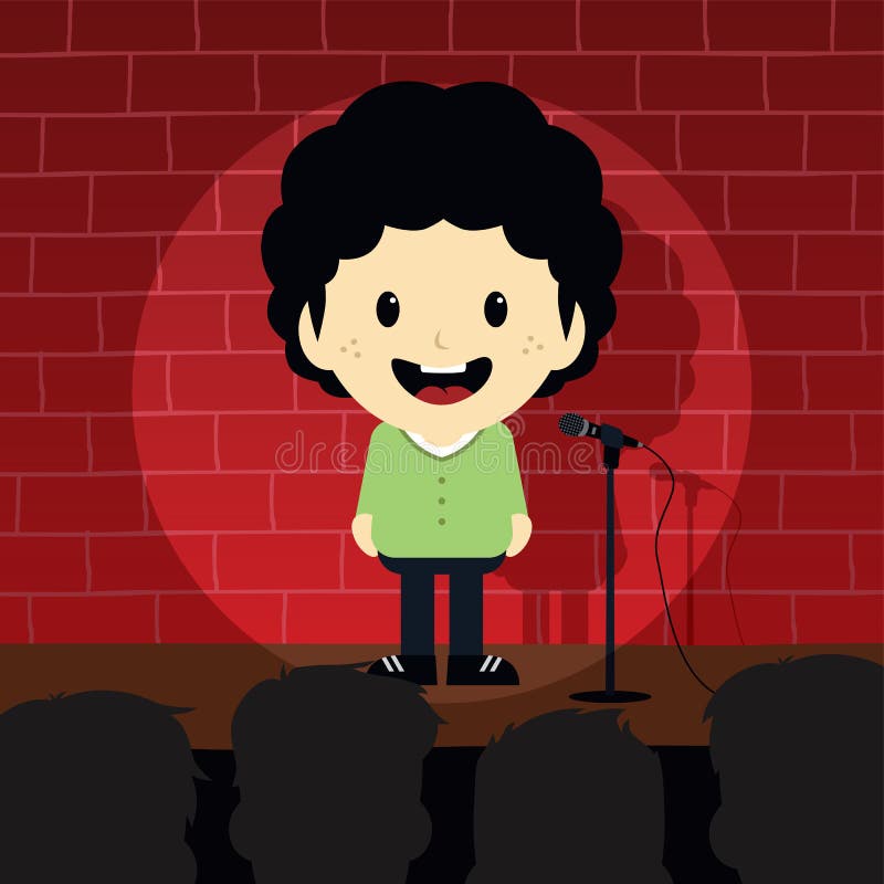 Stand up comedy stock vector. Illustration of modern - 66385389