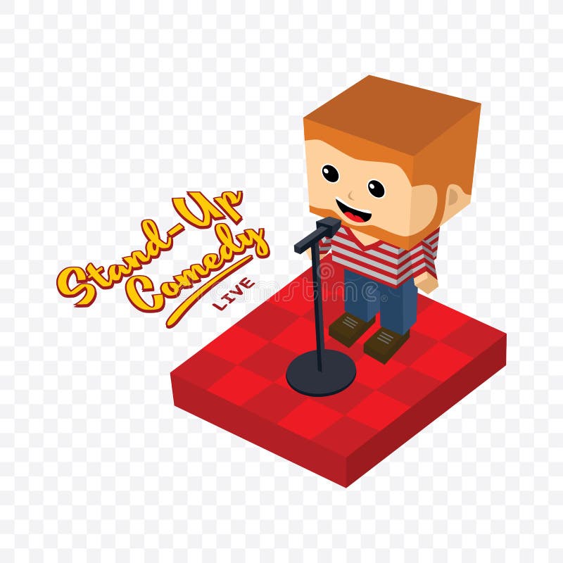 Stand Up Comedy Isometric Block Cartoon Stock Illustrations – 33 Stand ...