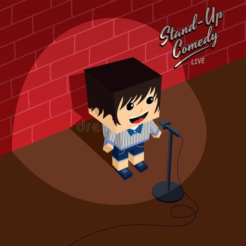 Stand Up Comedy Isometric Block Cartoon Stock Illustrations – 33 Stand ...
