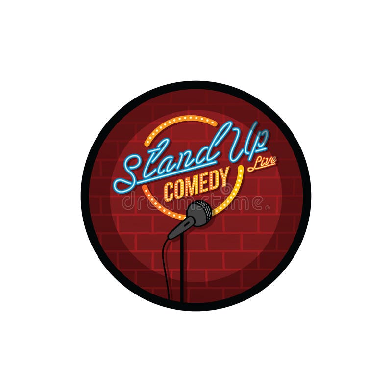 Stand up comedy open mic stock vector. Illustration of comedian - 111396843