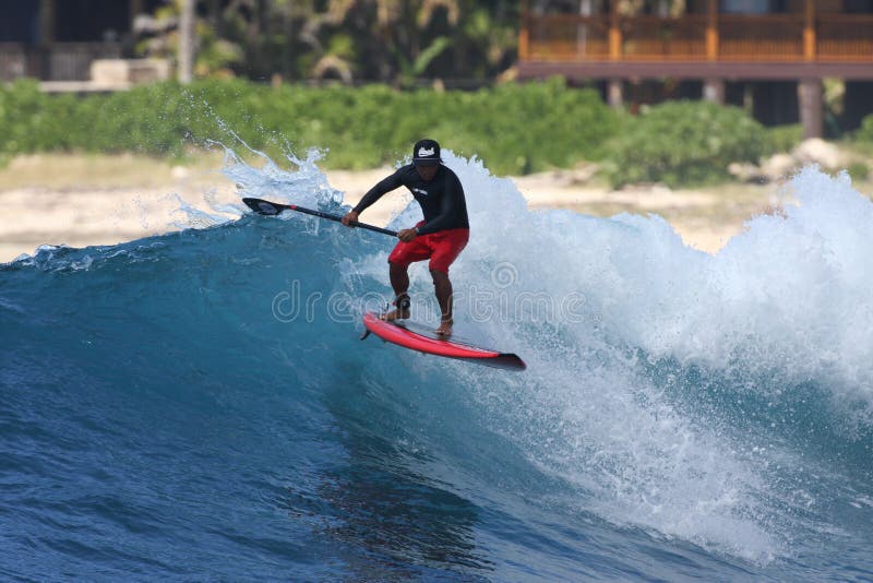 Stand Up Paddle surfer editorial stock photo. Image of male - 8669318