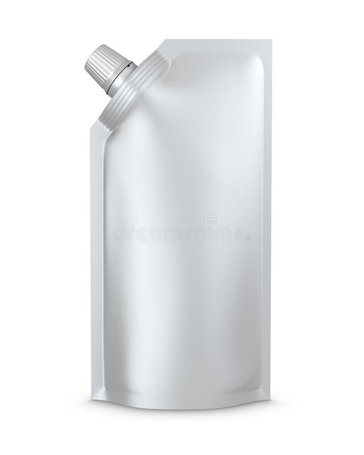 Stand-up Spout Pouch, Doypack with Cap Stock Illustration ...