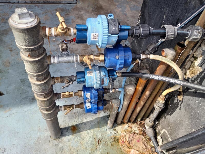 Stand Water Meter Air Selangor Stock Photo - Image of water, selangor ...