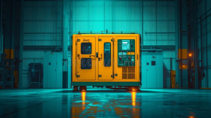 A Standalone Diesel Generator Set, Complete with a Fuel Tank and ...