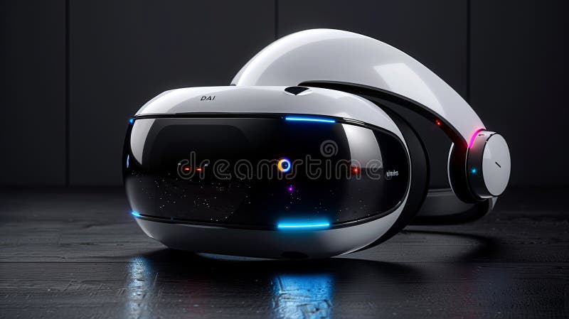 Standalone VR Headset with Eye Tracking Technology Stock Image - Image ...