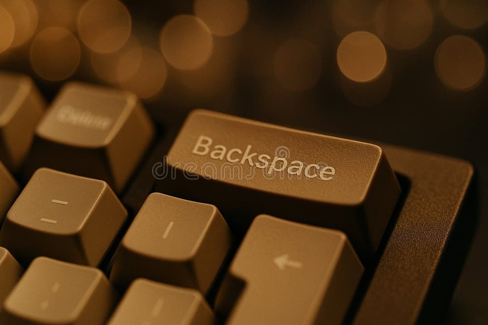 Standard Backspace and Delete Keys in Bokeh Light Stock Illustration - Illustration of editing ...