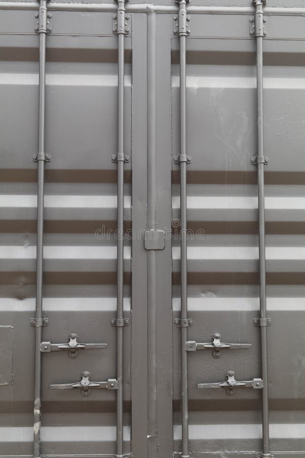 Standard Cargo Container in Matt Black and Has a Key To Lock the Rear ...