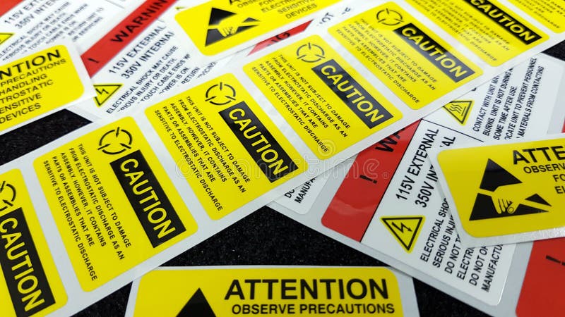 Label for Electrostatic Sensitive Devices ESD in Electronic Industrial ...