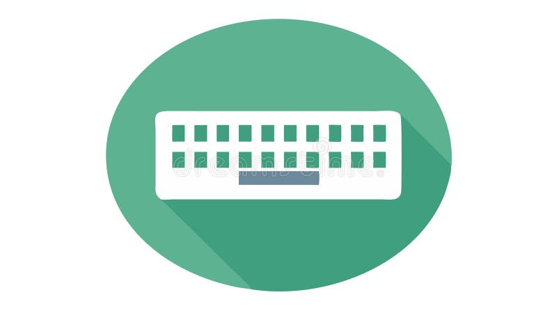 Standard Computer Keyboard Icon Vector Illustration in Flat Style, Vector Design Generative AI ...