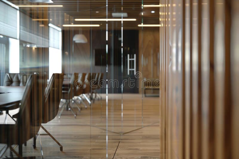 A Standard Conference Room Setup with a Table and Chairs, Ideal for ...