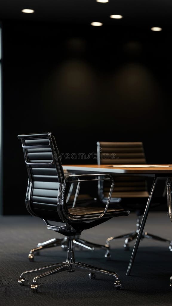 A Standard Conference Room Setup with a Table and Chairs, Suitable for ...