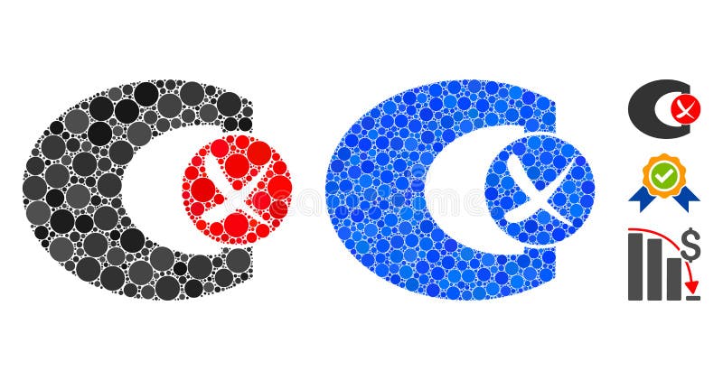 Standard Control Failed Composition Icon of Circles Stock Vector ...