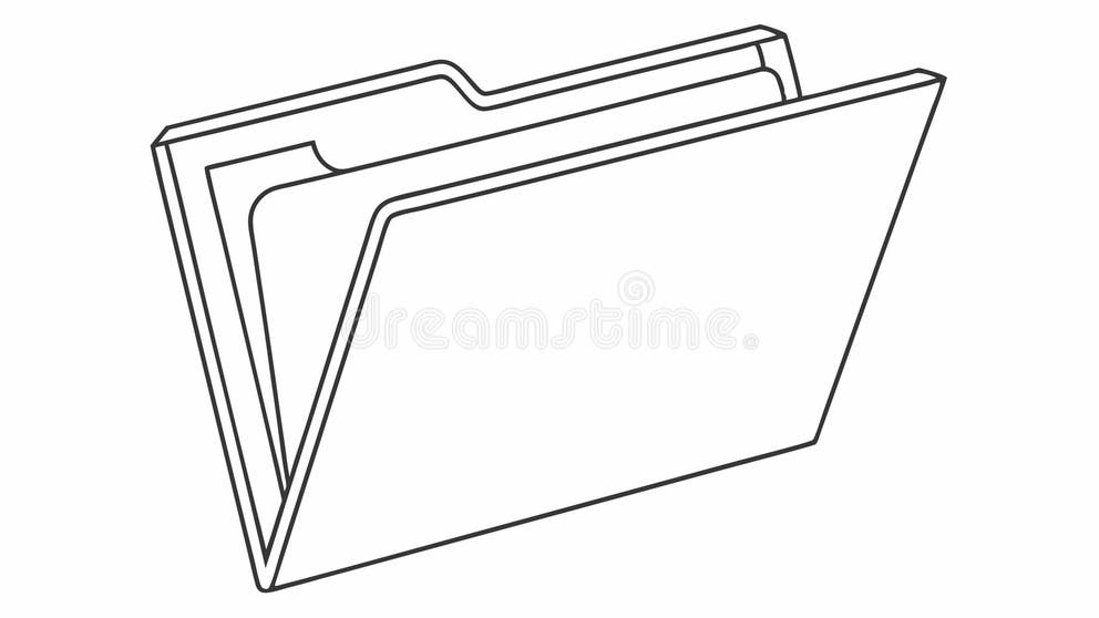 Standard Document Folder Icon Simple Flat Illustration Vector Design ...