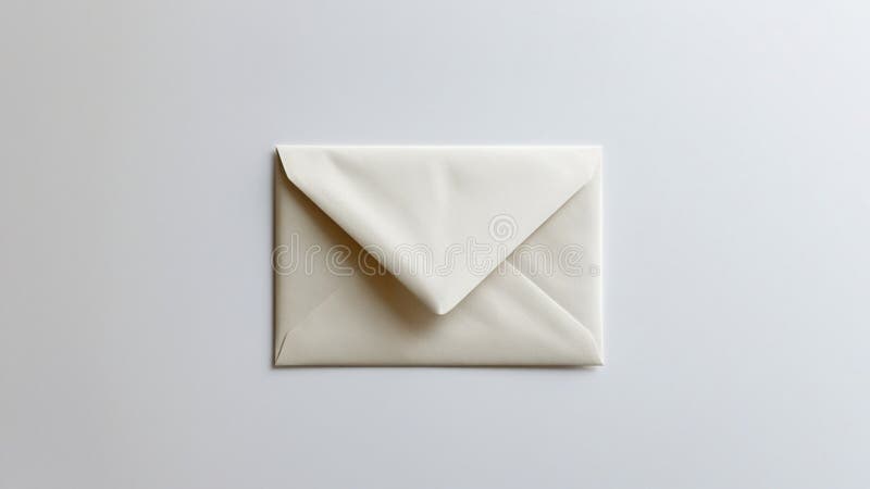 A Simple Envelope for Letter on White Background Stock Image - Image of ...