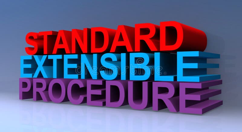 Standard Extensible Procedure Stock Illustration - Illustration of cost ...