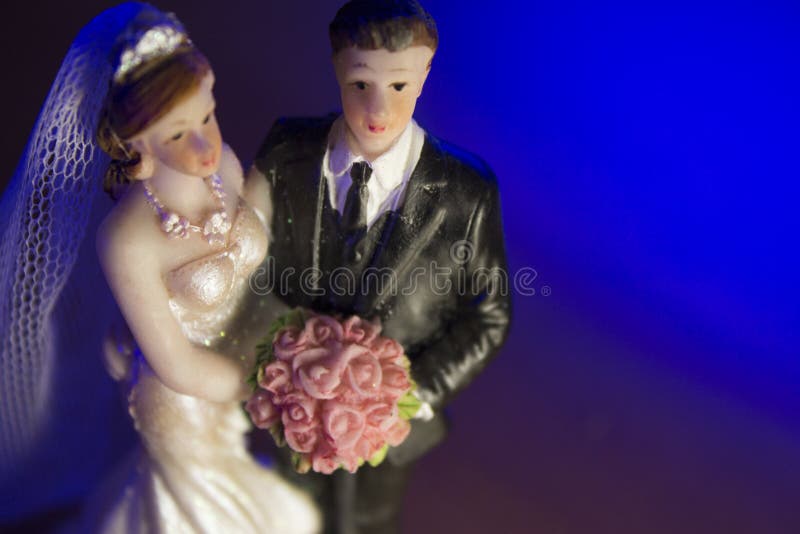 Standard Figure of Bride and Groom Stock Image - Image of figurine ...