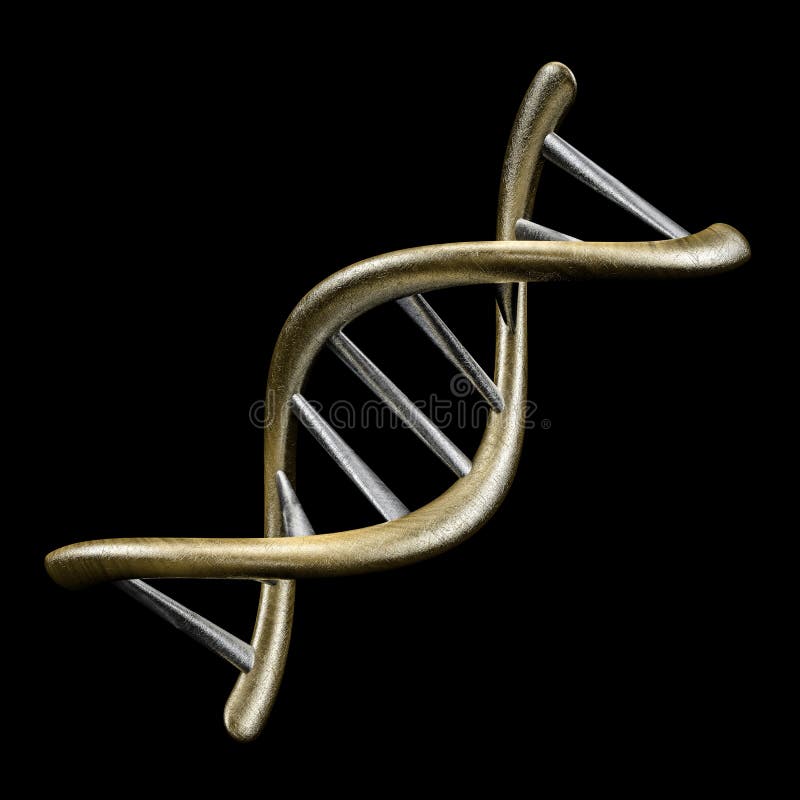 Standard of Fragment of Human DNA. 3D Stock Illustration - Illustration ...