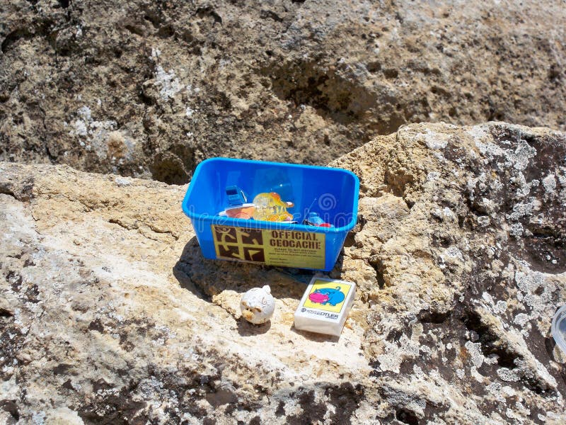 Standard Geocaching Container Editorial Stock Photo - Image of ...