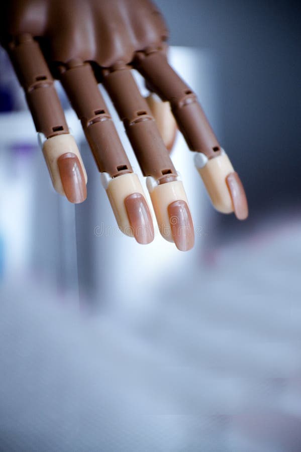 Standard Hand To Learn How To Do Manicure Stock Photo - Image of color ...