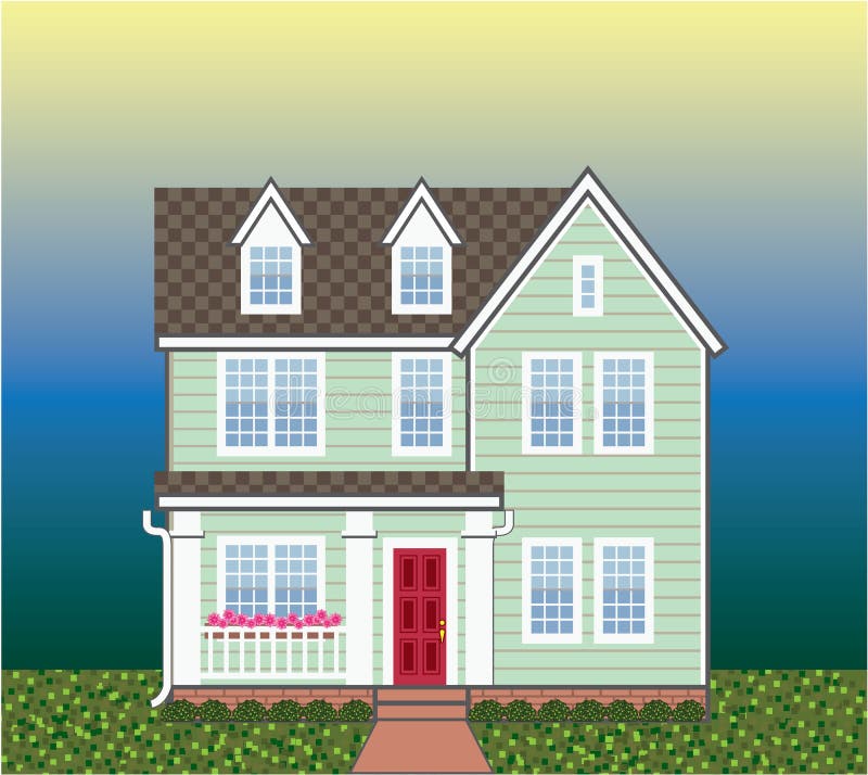 Standard House stock vector. Illustration of concept - 49280794