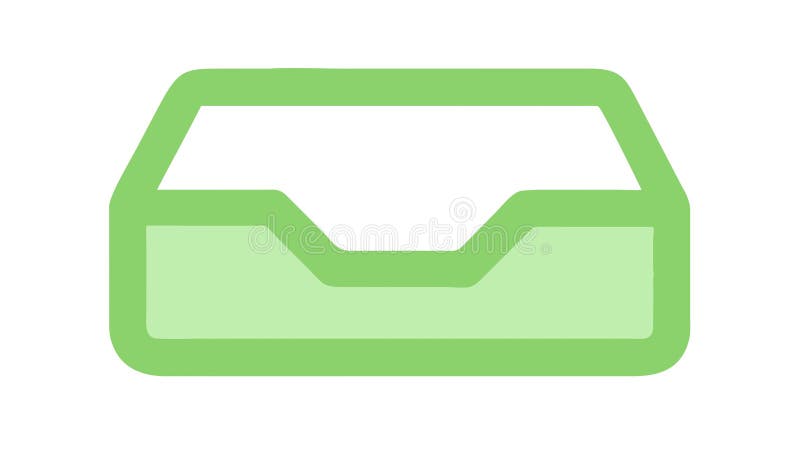 Standard Inbox Tray Icon Email Message Management Graphic, Vector ...
