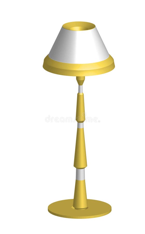 Table lamp stock vector. Illustration of furnishings - 18249522