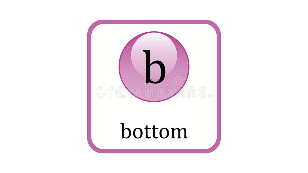 Bottom quark icon stock vector. Illustration of model - 245880775
