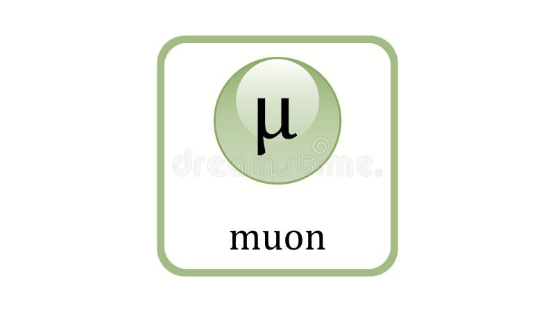 Muon icon stock vector. Illustration of charm, fundamental - 245880780