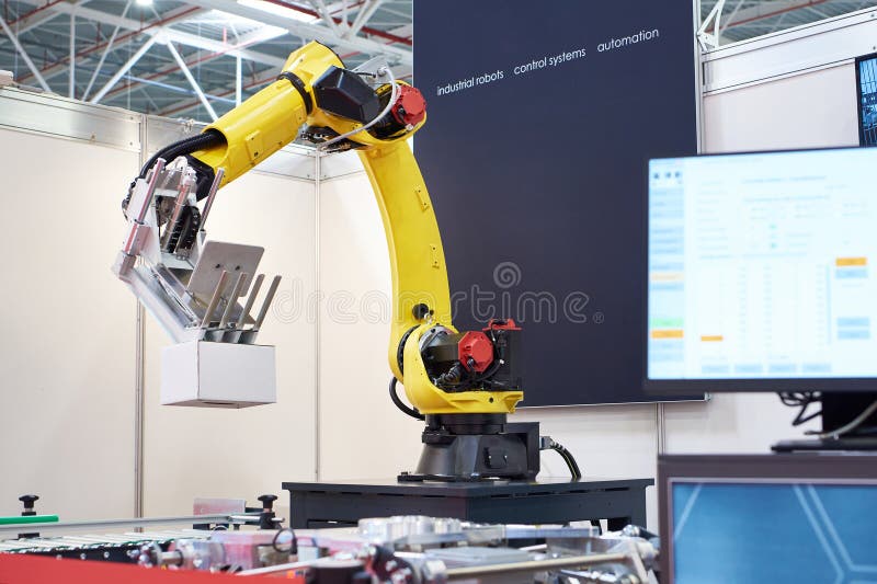 Standard Multipurpose Arm Manipulator Robot Stock Photo - Image of ...