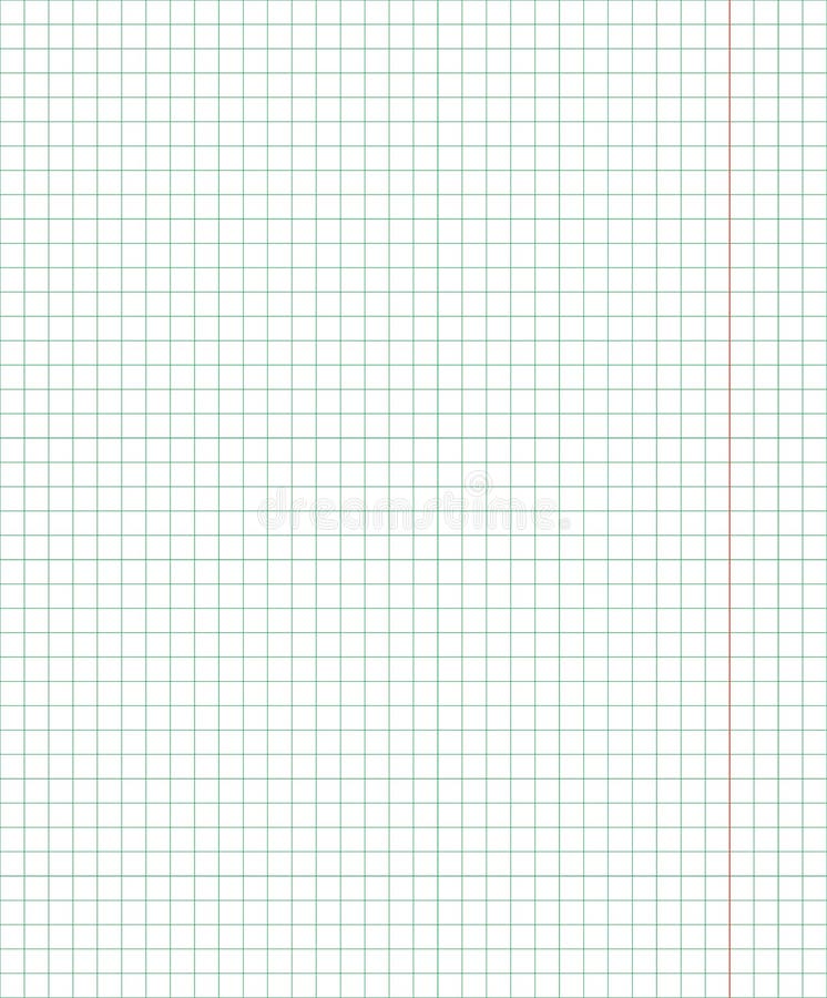 A Sheet of School Notebook in a Ruler with a Slanting Line. School ...